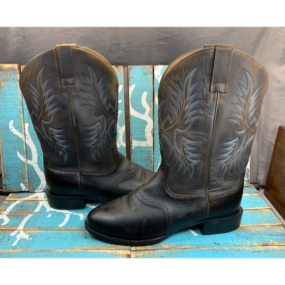 Ariat | Shoes | Ariat Heritage Stockman Western Leather Mens 1ee Cowboy ...